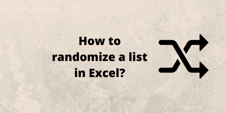 How To Randomize A List In Excel QuickExcel