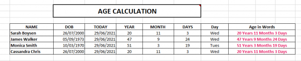 How to Calculate Age in Excel? - A Complete Beginner's Guide - QuickExcel
