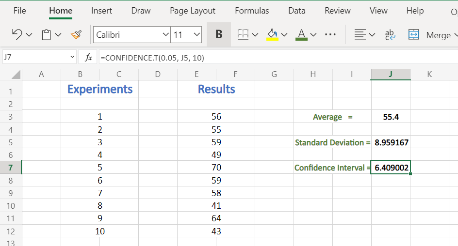 How To Calculate Confidence Interval In Excel QuickExcel