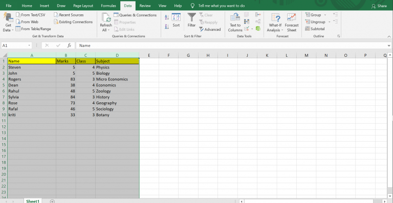 How to Alphabetize in Excel? - QuickExcel