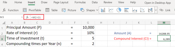 How to Calculate Compound Interest in Excel? - QuickExcel