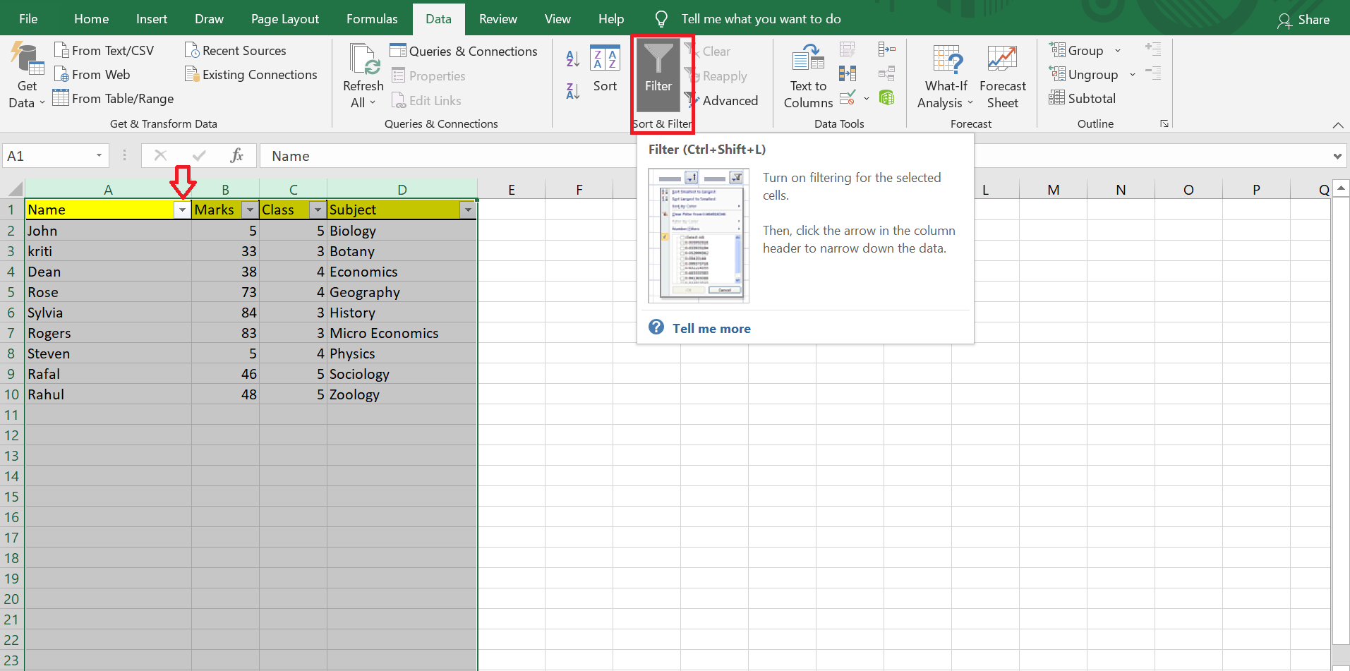 How to Alphabetize in Excel? - QuickExcel