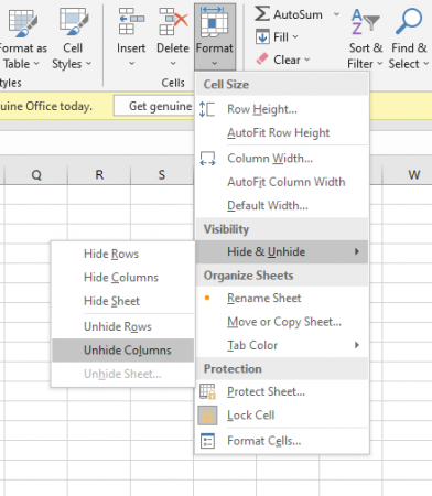 How to Hide and Unhide Columns in Excel? - QuickExcel