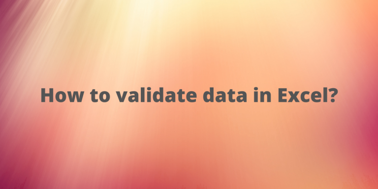 Data Validation In Excel A Brief Introduction QuickExcel