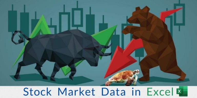 How to Pull Stock Market Data in Excel? - QuickExcel