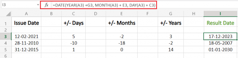 How to Add or Subtract Dates in Excel? - QuickExcel