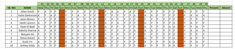 Creating a Fully Automated Attendance Sheet [PART 2] - QuickExcel