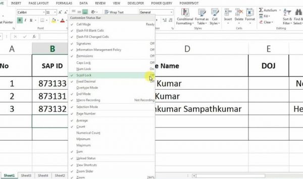 Scroll Lock in Excel: How to turn scroll lock on and off in Excel ...
