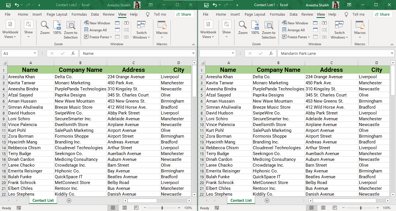 How to Freeze Panes, Split a Sheet, and Hide Windows in Excel - QuickExcel