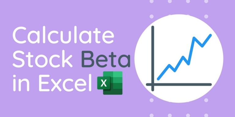 How to Calculate Beta Value for a Stock in Excel - QuickExcel
