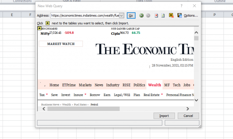 How To Fetch Data From A Website Into Excel Quickexcel
