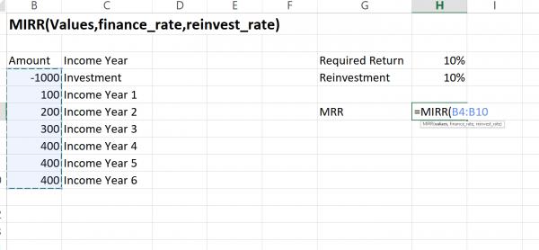 MIRR in Excel - How to Calculate MIRR in Excel - QuickExcel