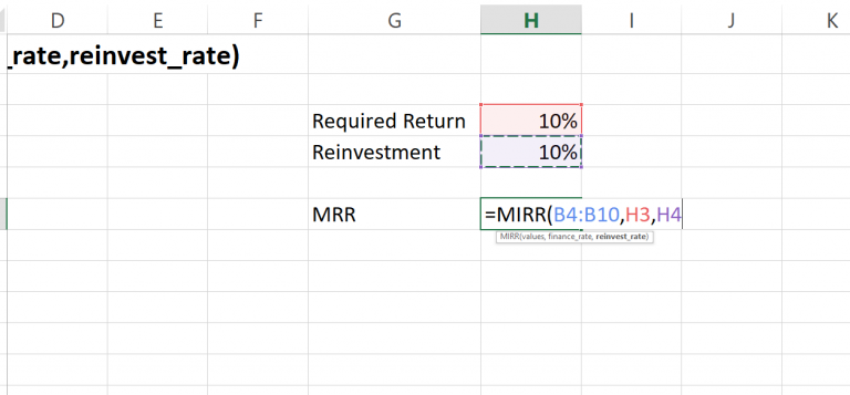 MIRR in Excel - How to Calculate MIRR in Excel - QuickExcel