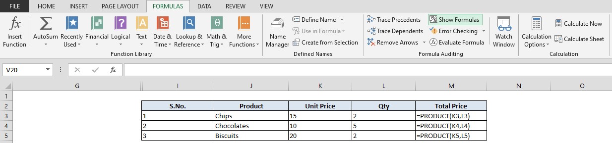 How to Display Formula in MS Excel? - QuickExcel