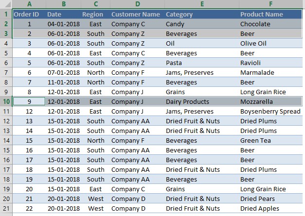 How To Select Multiple Cells In MS Excel QuickExcel