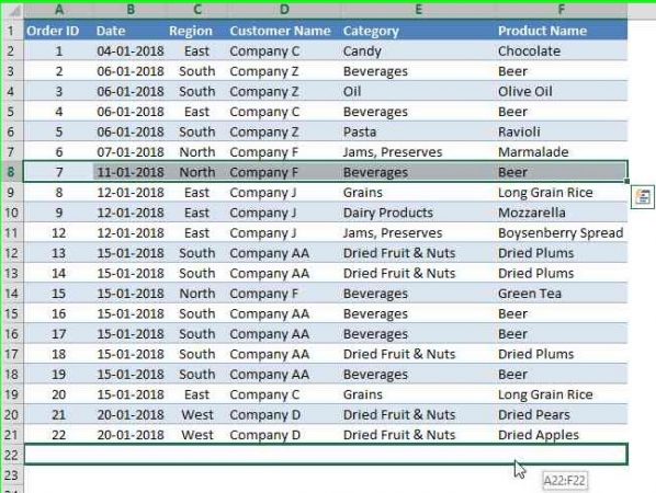 How to Move Rows in MS Excel? - QuickExcel
