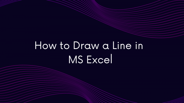 How to Draw a Line in Excel? [Easy Guide] - QuickExcel