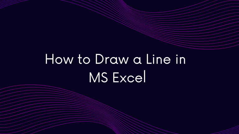 How to Draw a Line in Excel? [Easy Guide] - QuickExcel