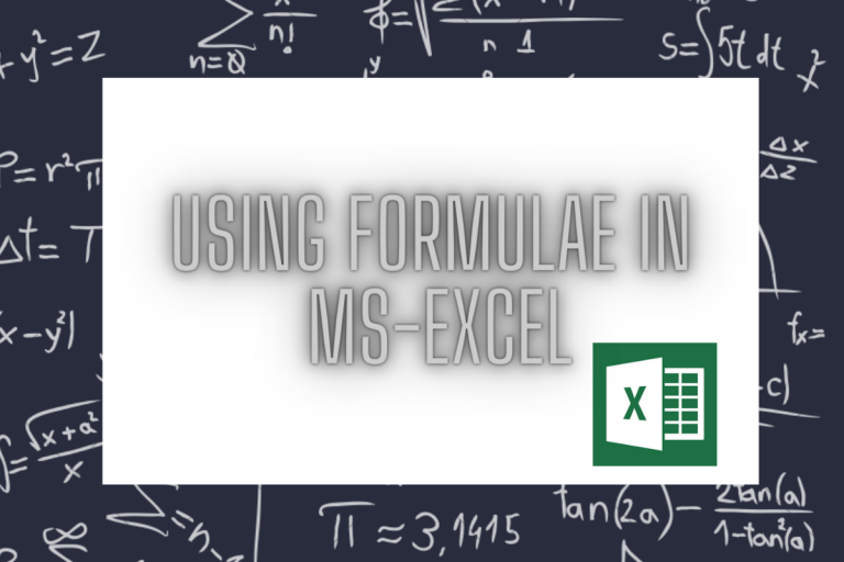 How to Use Formulas in MS Excel? - QuickExcel