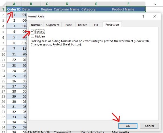 How to Lock a Row in MS Excel? - QuickExcel