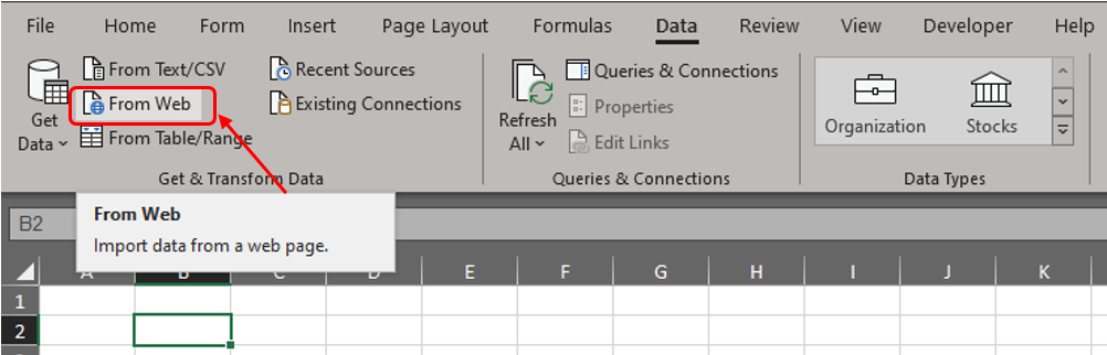 How To Import Data From Web Into MS Excel QuickExcel