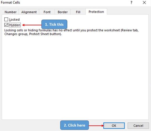 How to Hide Formulae in MS Excel? - QuickExcel