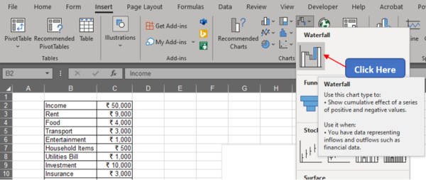 How to Create Waterfall Charts in Excel? - QuickExcel